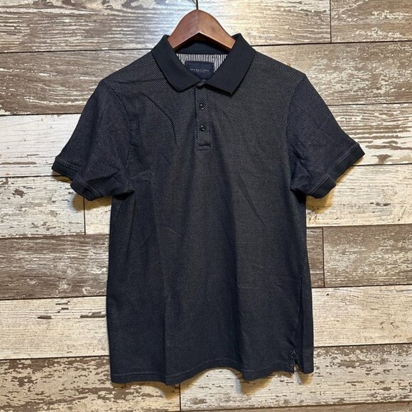 Denim & Flower | Shirts | Denim Flower Ricky Singh Black White Textured ...